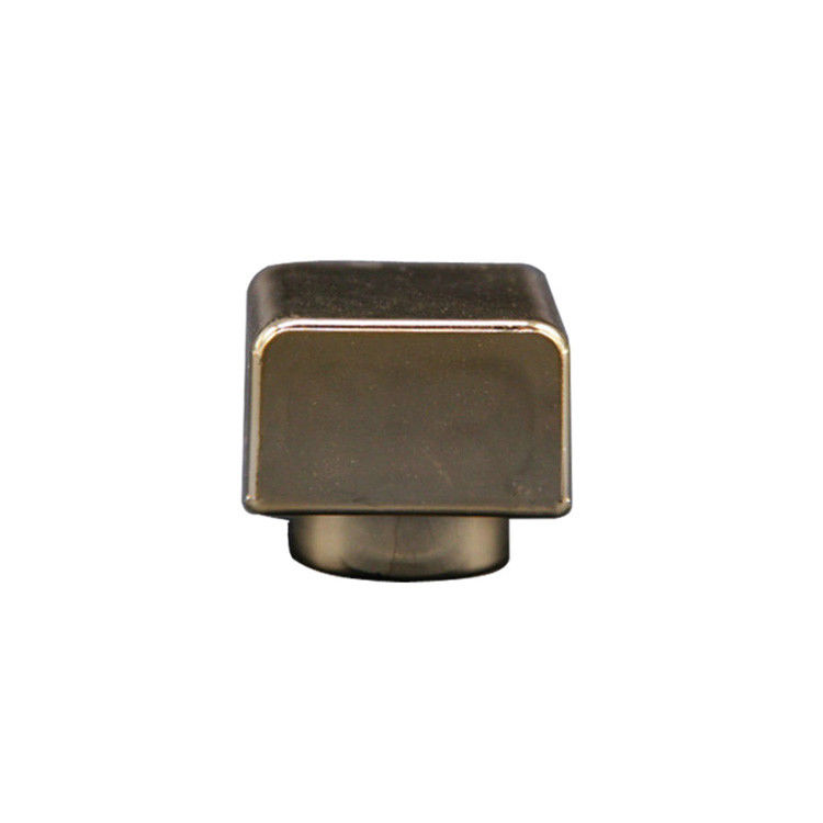 Zamac Zinc Alloy Perfume Cap For Bottles , Gold Color Custom Bottle Caps