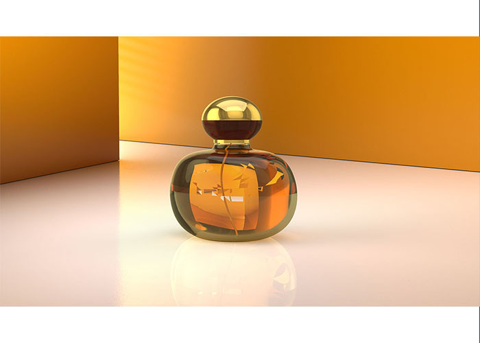 Transparent Ball Style Silver Gold Perfume Bottle Lid Metal Zamac ...