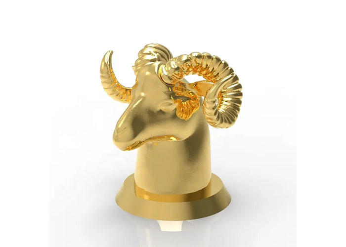 Luxury Zamac Creative Animal Style Perfume Bottle Cover 15Mm Gold Metal ...